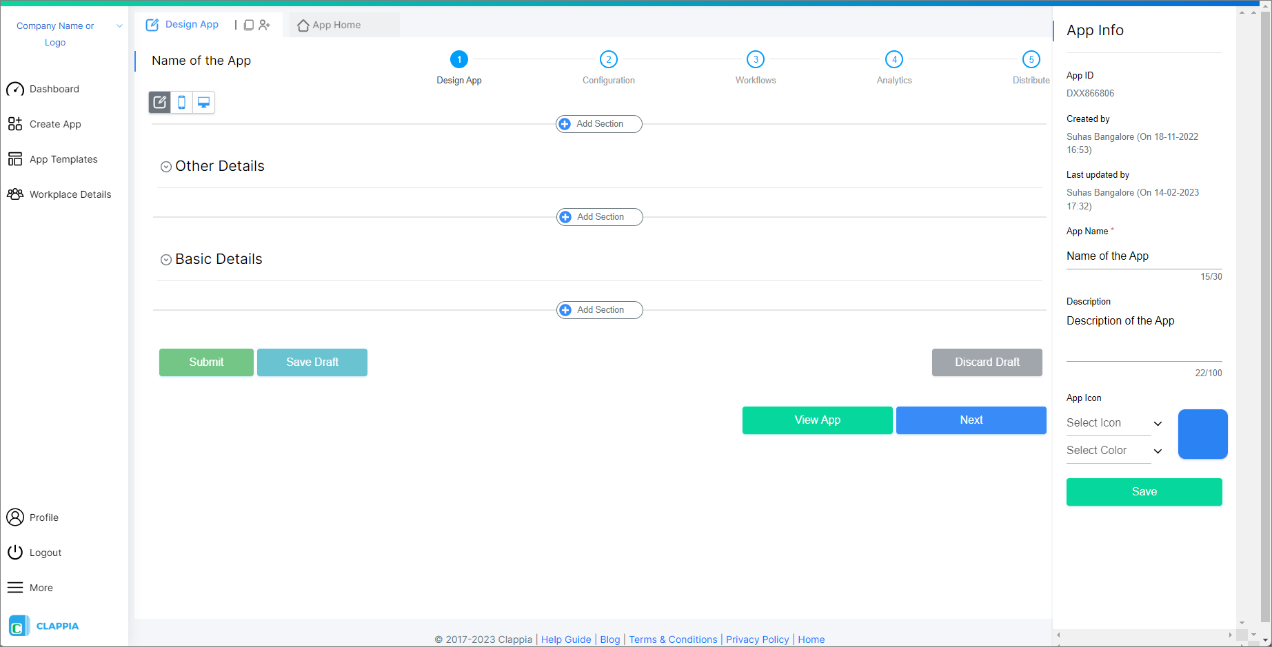 Sections - Basic, Conditional, Copyable